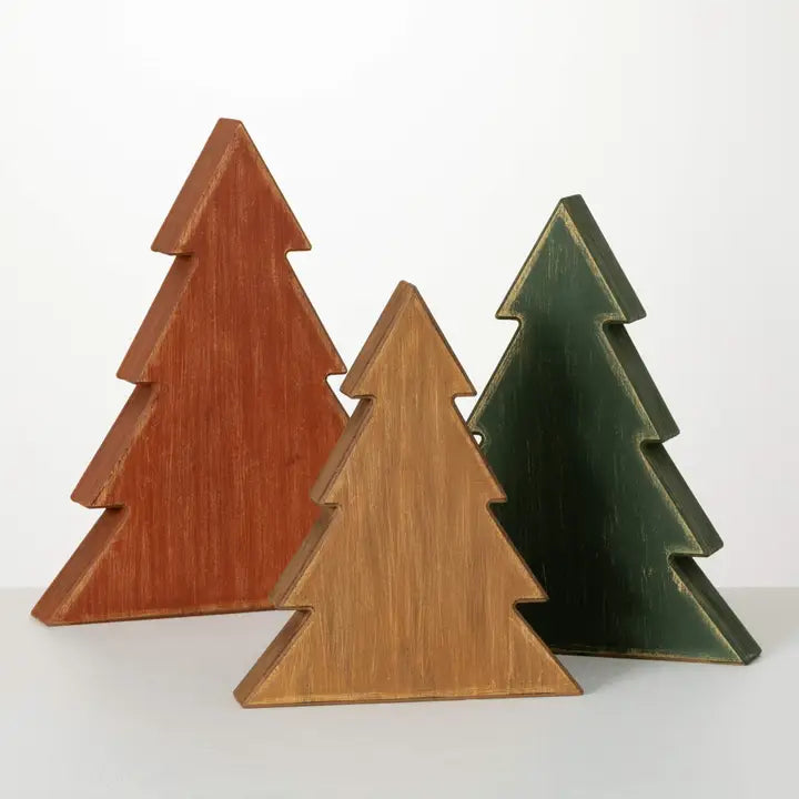 Rustic Wooden Block Trees – The Gingered Farmhouse
