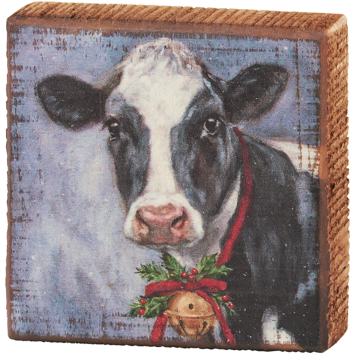 Festive Cow Block Sign – The Gingered Farmhouse