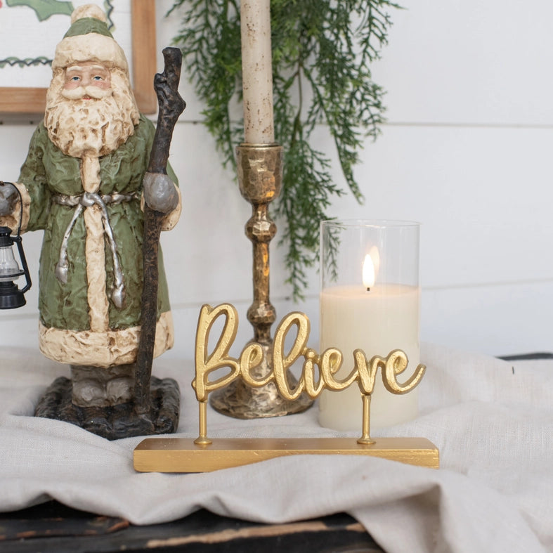 Believe Cutout Standing Sign – The Gingered Farmhouse