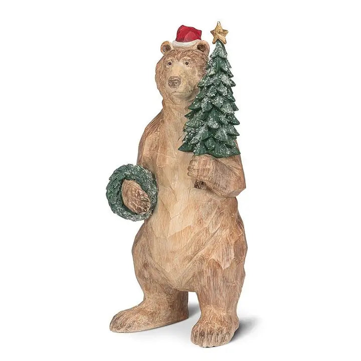Large Standing Bear with Tree – The Gingered Farmhouse