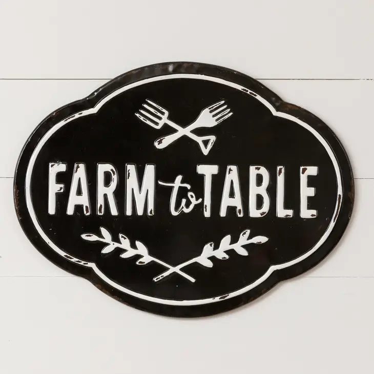 Farm To Table Metal Sign – The Gingered Farmhouse