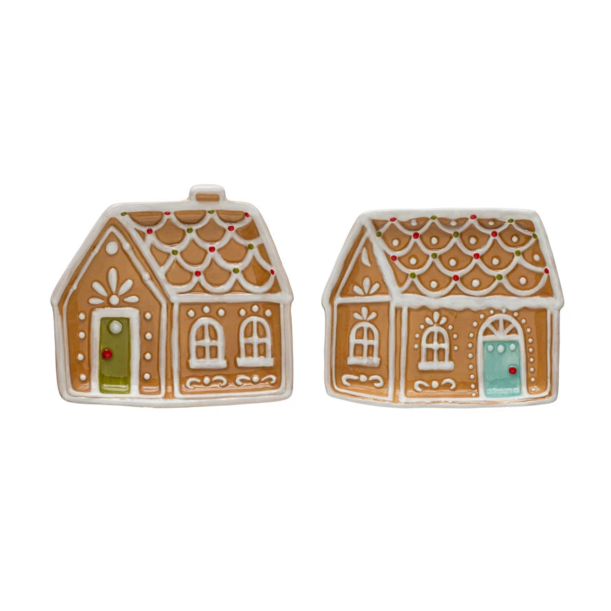 Ceramic Gingerbread House Shaped Plate – The Gingered Farmhouse