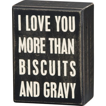 Biscuits and Gravy Box Sign – The Gingered Farmhouse