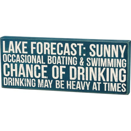 Lake Forecast Box Sign – The Gingered Farmhouse