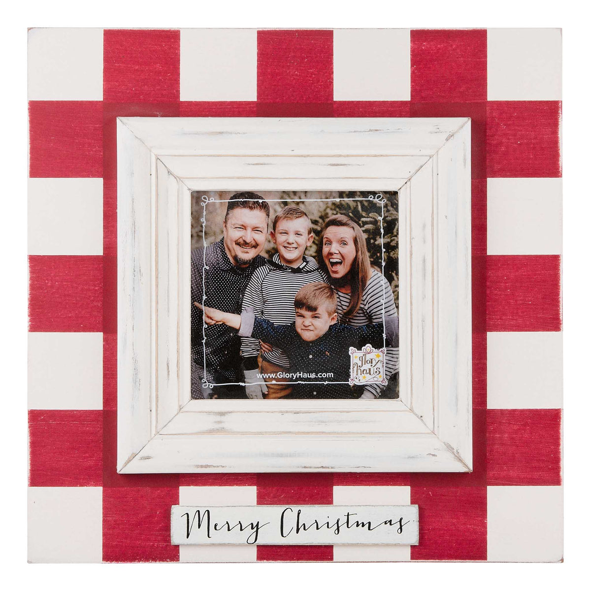 Merry Christmas Red Plaid Frame – The Gingered Farmhouse