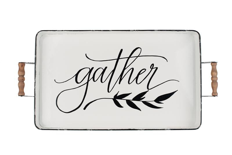 Gather Enamel Tray – The Gingered Farmhouse