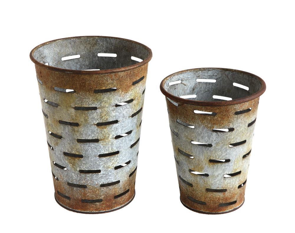 Olive Bucket Slim Large – The Gingered Farmhouse