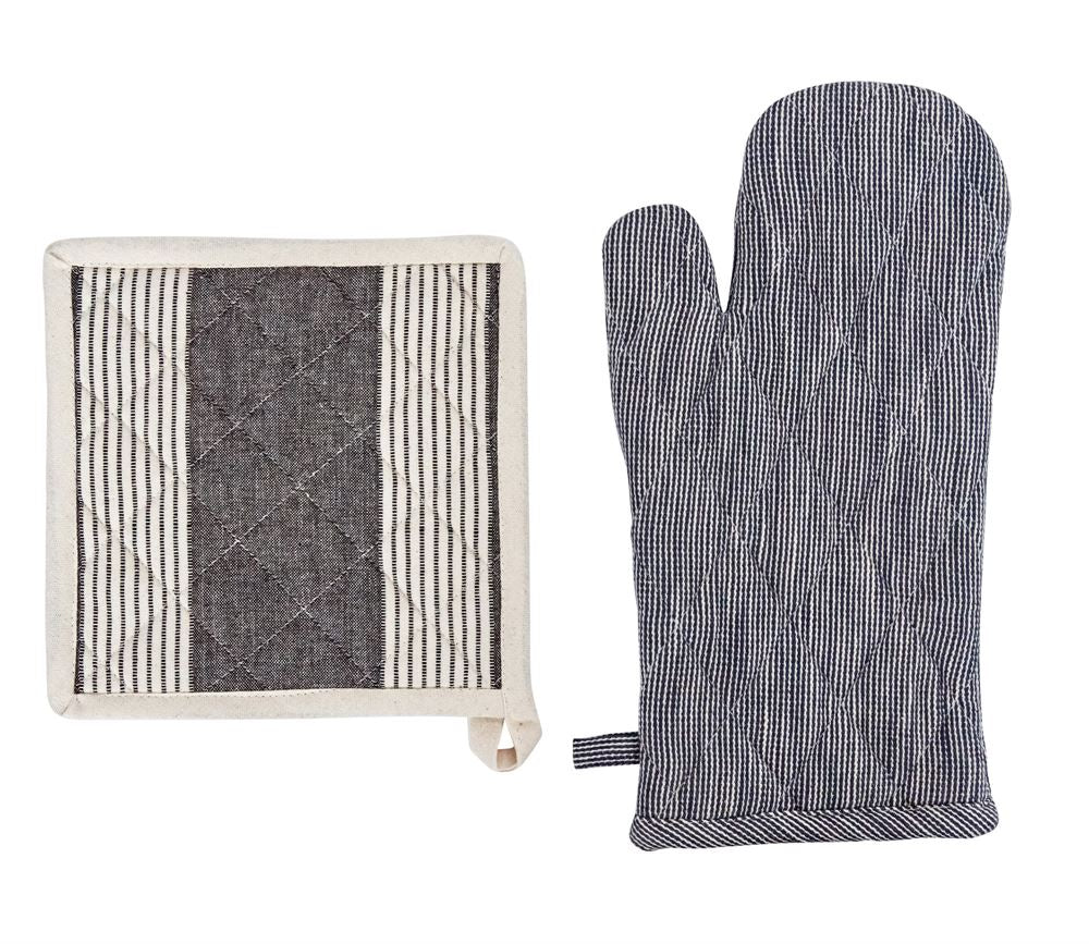 Chambray Hot Mitt – The Gingered Farmhouse