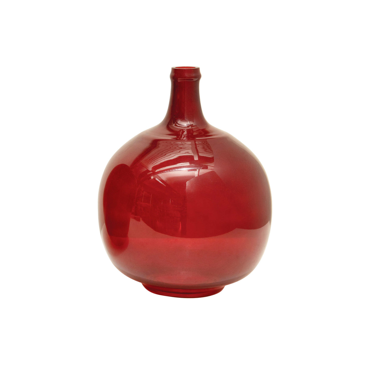 Red Glass Bubble Bottle Vase – The Gingered Farmhouse