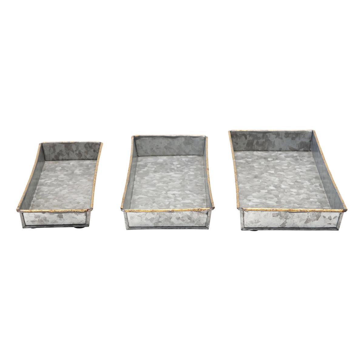 Decorative Galvanized Metal Containers Large – The Gingered Farmhouse