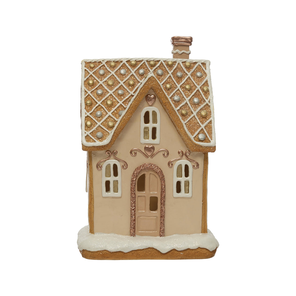 Resin Gingerbread House with LED Light – The Gingered Farmhouse