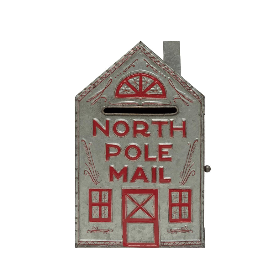 Galvanized Metal Post Box "North Pole Mail" – The Gingered Farmhouse