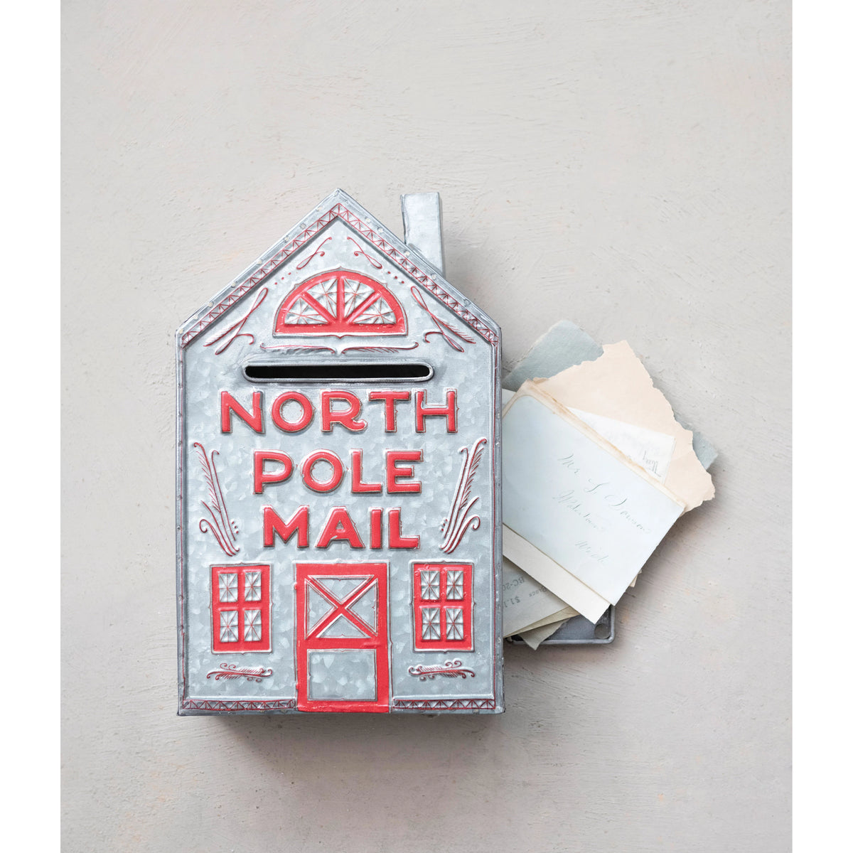 Galvanized Metal Post Box "North Pole Mail" – The Gingered Farmhouse